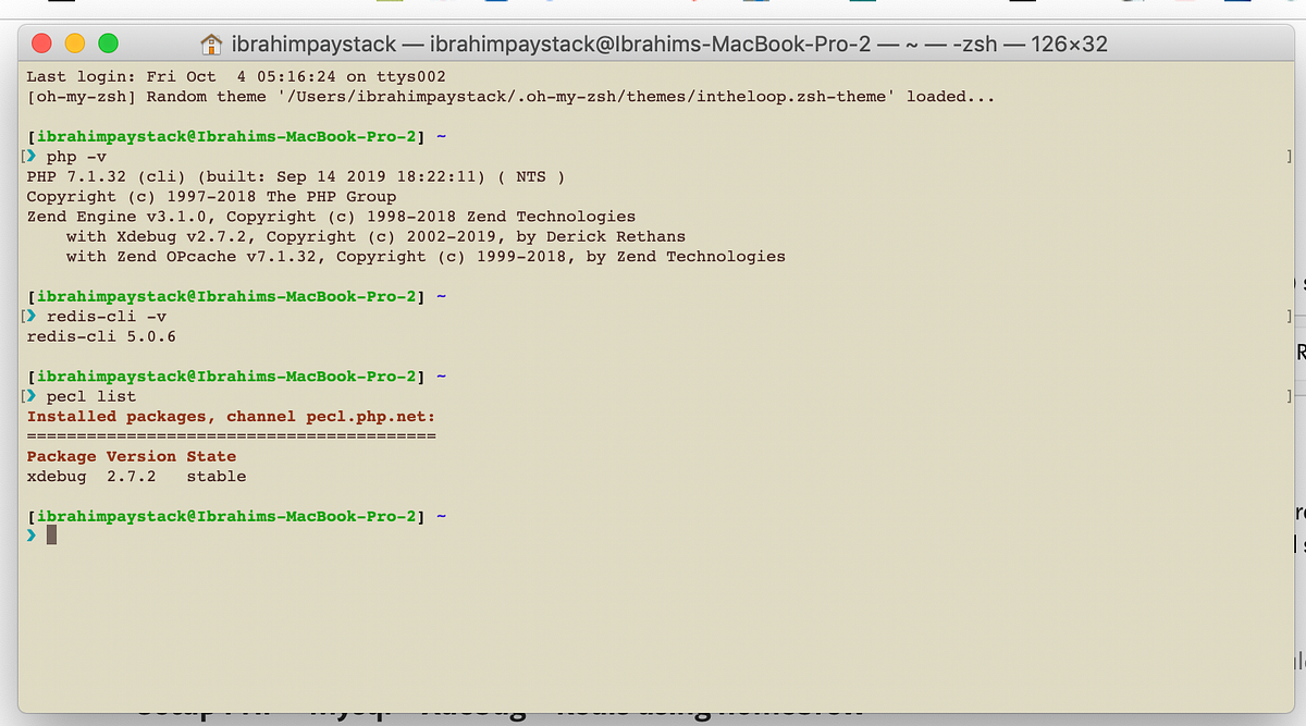 Setup PHP + Mysql + Xdebug + Redis using homebrew on Mac Mojave | by Ibrahim Lawal | Medium