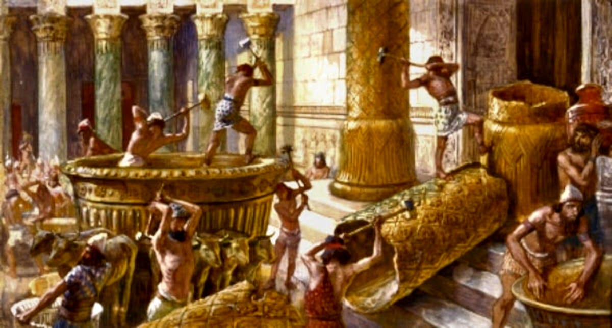 Bible errors, King Solomon’s Molten Sea basin measurements are stupid ...