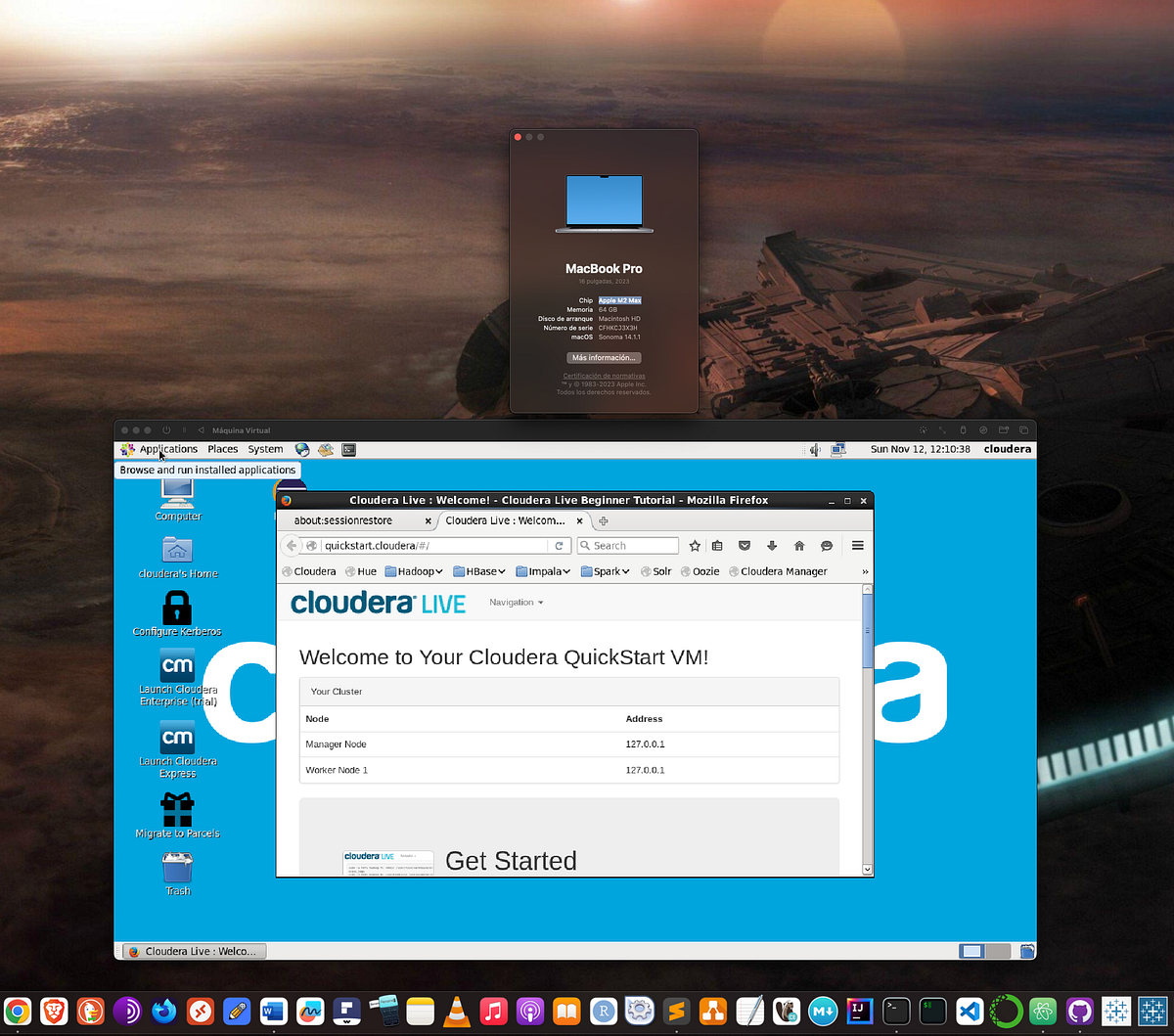 Setup gratuito en Mac con procesador Apple Silicon de una VM de Hadoop de Cloudera | by David ...