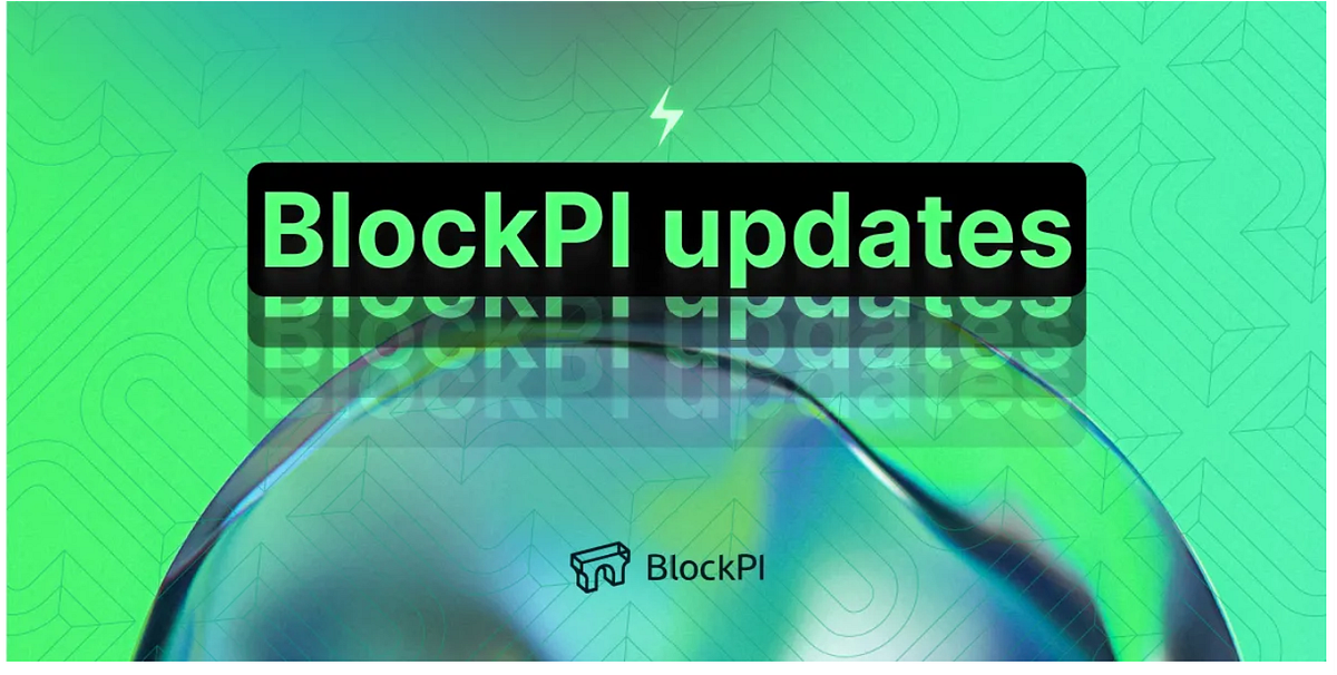 Actualizaciones de BlockPI junio de 2023: Mejorando servicios y expandiendo nuestro ecosistema ...