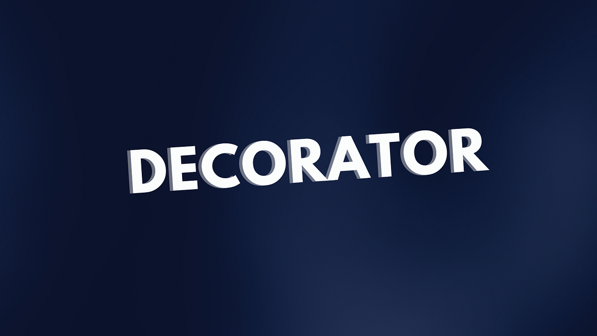 Decorator Design Pattern In Java Simplified | by Krishna | Apr, 2024 | Medium