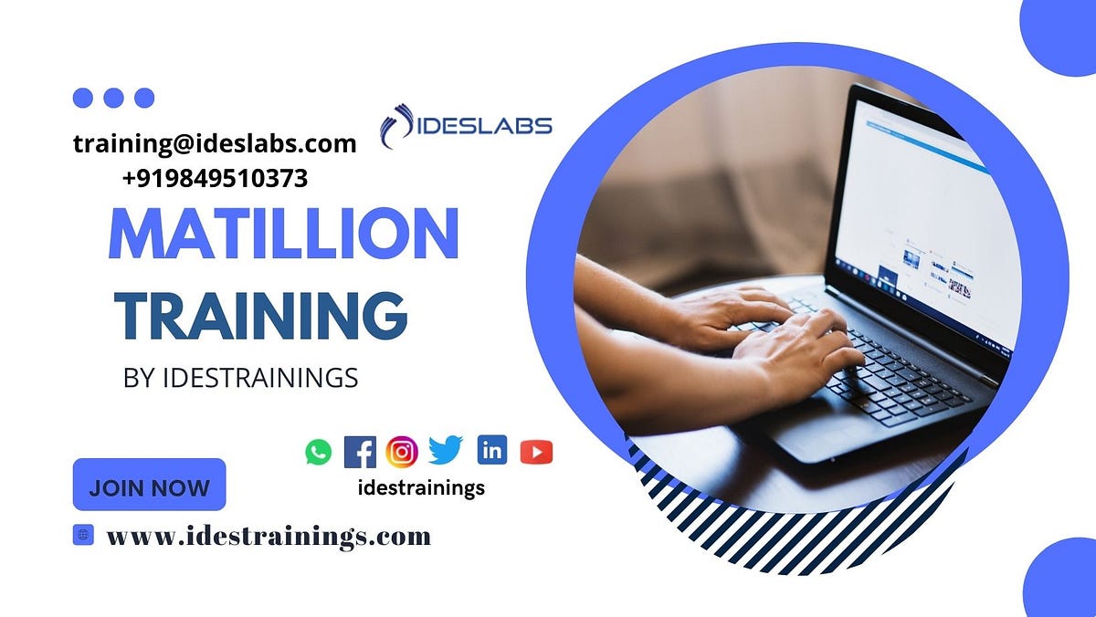 Matillion Training — IDESTRAININGS - IDESTRAINING - Medium
