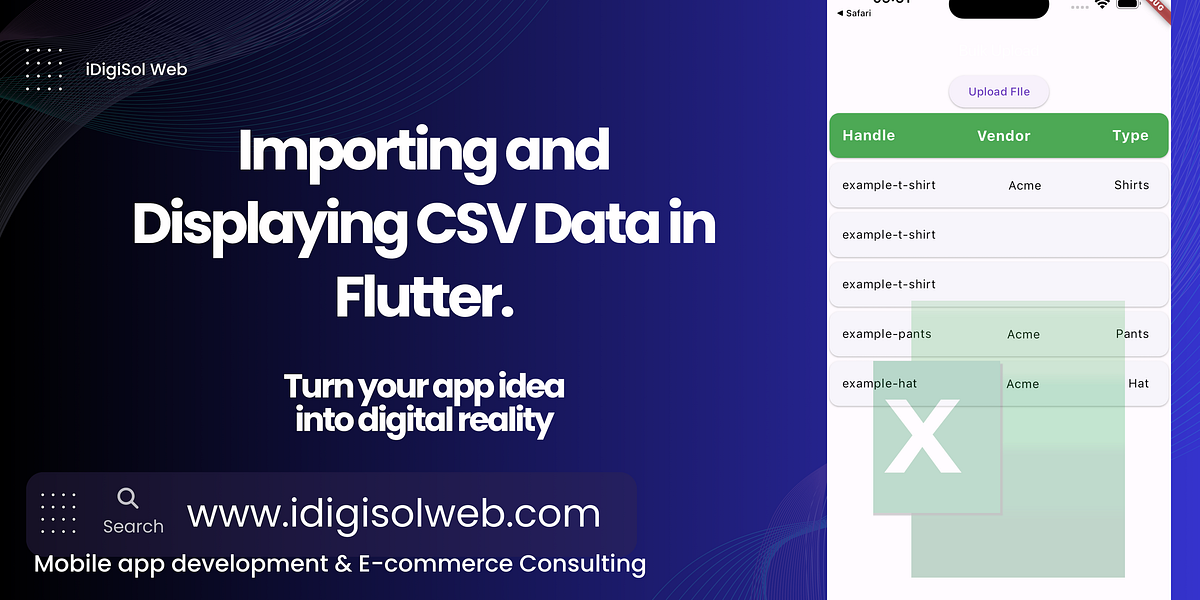 Importing and Displaying CSV data in flutter. | by Anton Wentzel | Medium