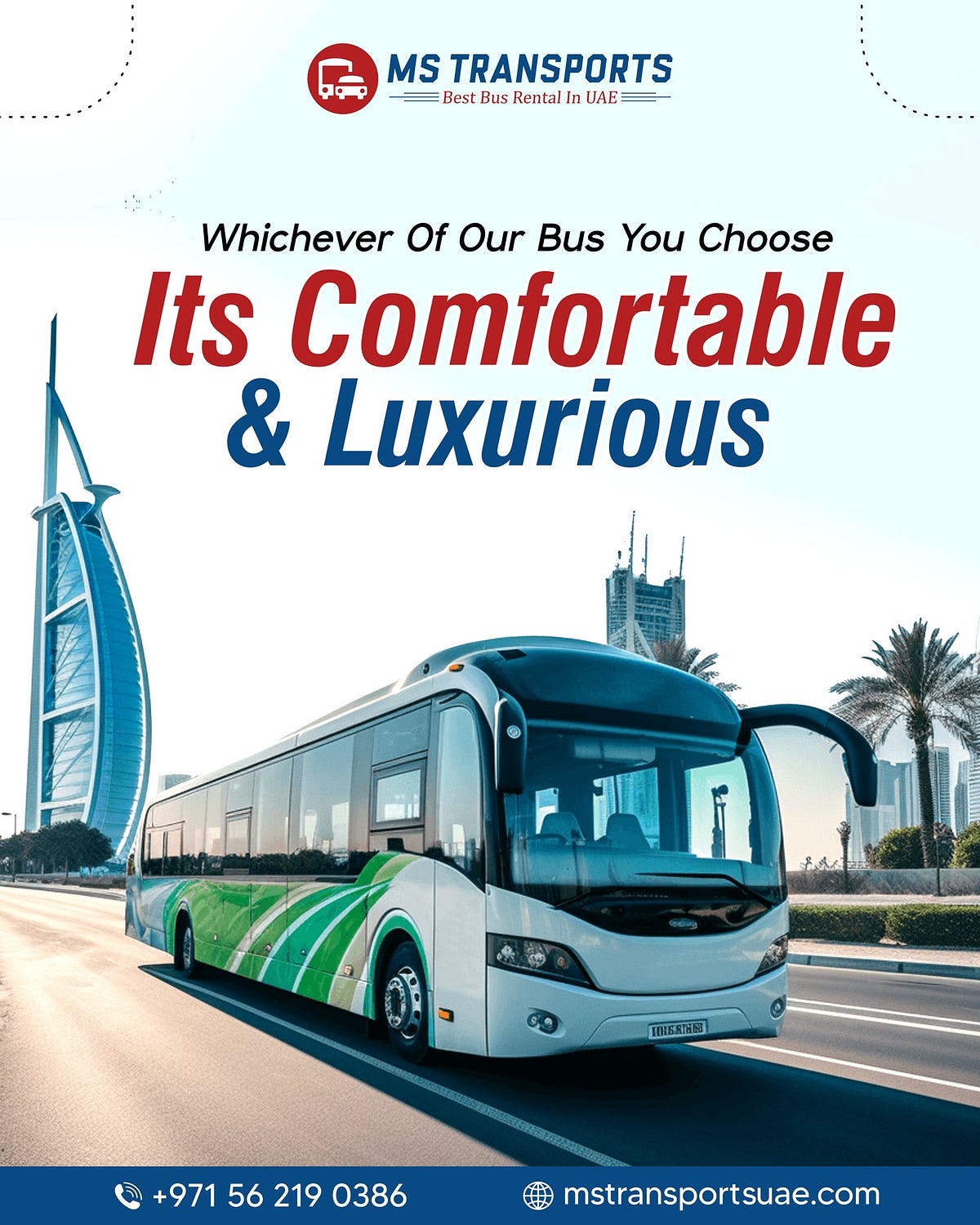 Best Luxury Bus Service Dubai | Transport and Tours | MS Transports ...