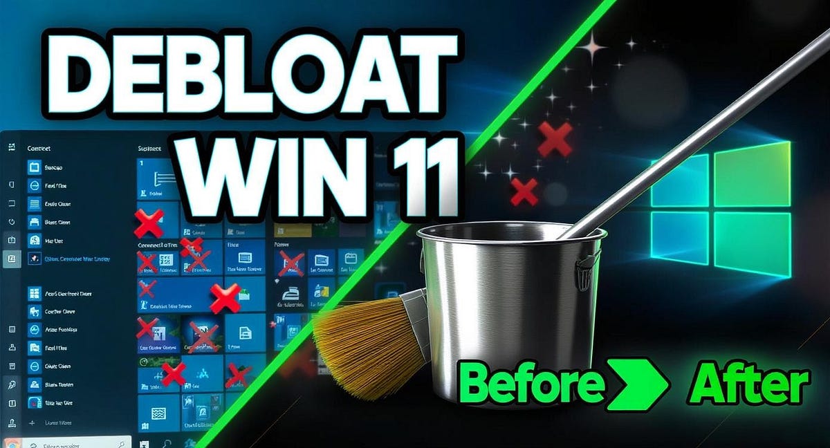How to Debloat Windows 11 - Inam Ali - Medium