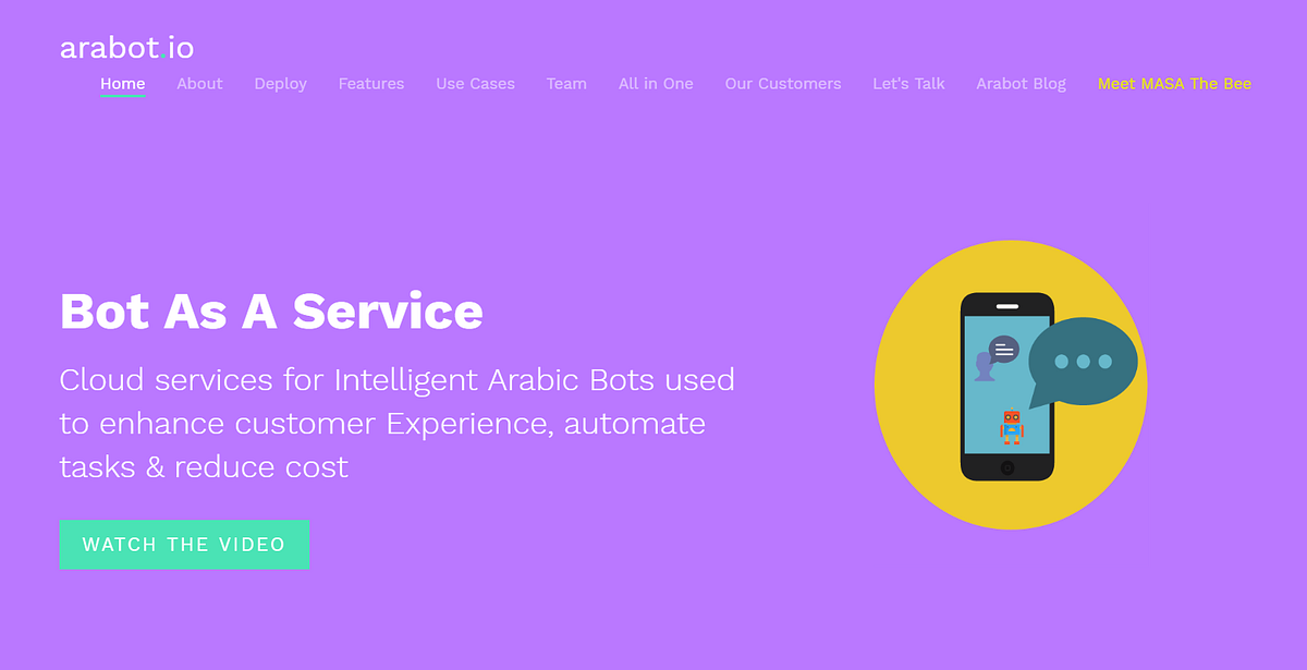 arabot.io. Website: https://arabot.io/ | by Ahmed Qassim | Thra | Medium