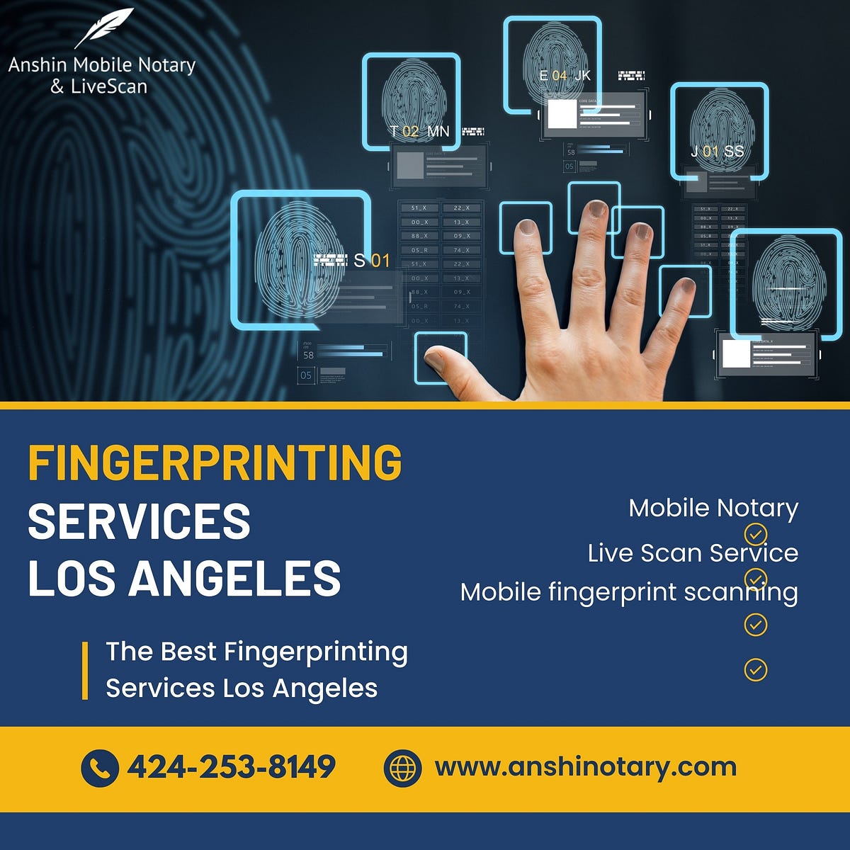 Fingerprinting Services Los Angeles - Anshin Mobile Notary & LiveScan - Medium