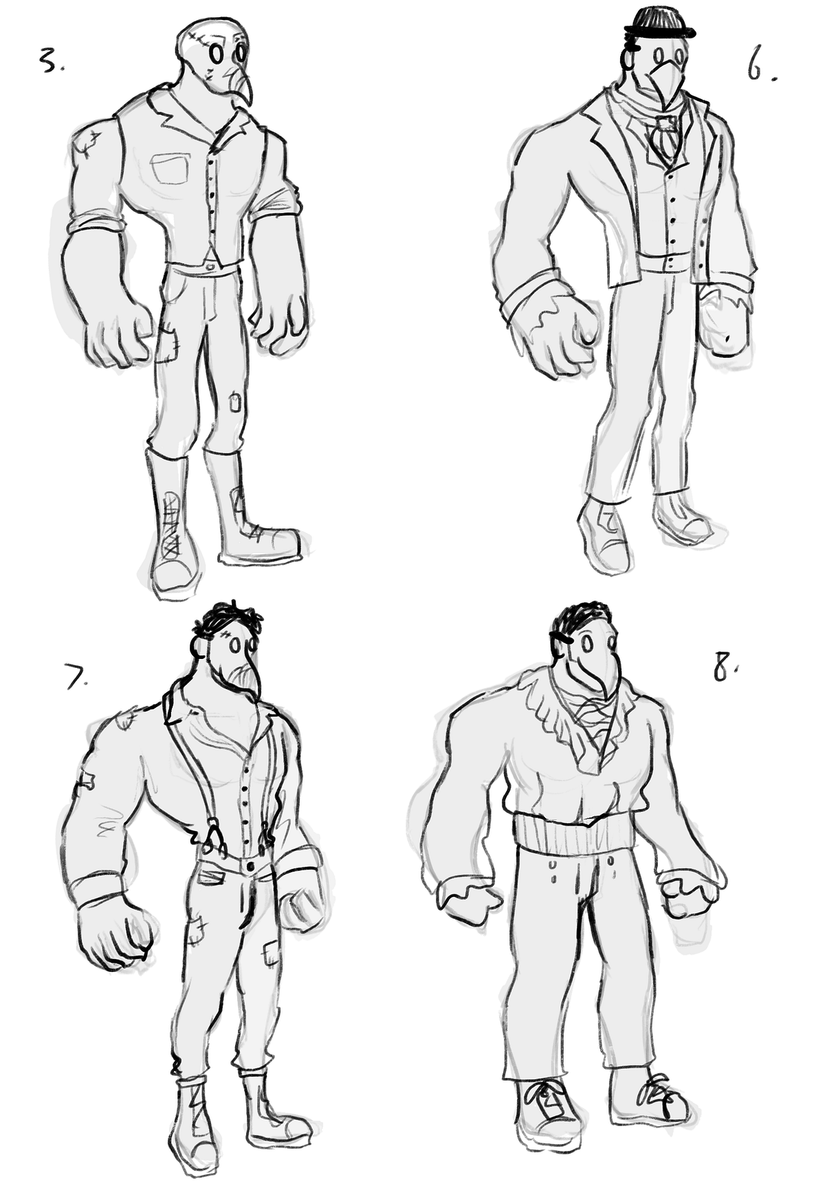 APME Character Design Experiments 1 - Charlotte Andrews - Medium