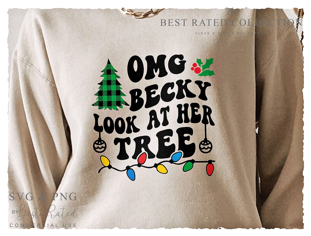 Oh My Gourd Becky Look AT Her Tree SVG PNG, Snowflake Svg, Christmas ...