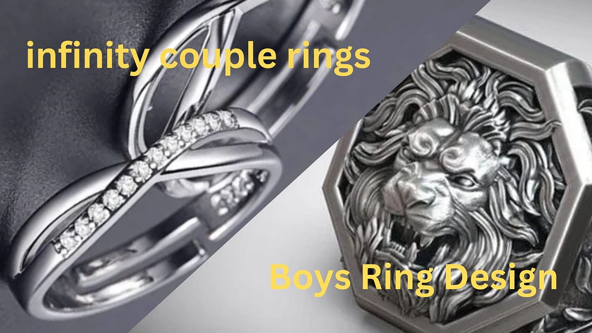 Unveiling the Charms of Boys’ Ring Designs and Infinity Couple Rings ...