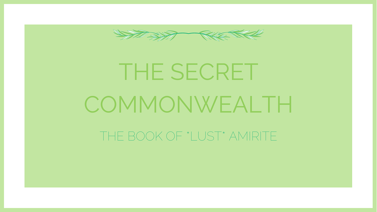 The Secret Commonwealth Review. Just when I thought this entire book ...