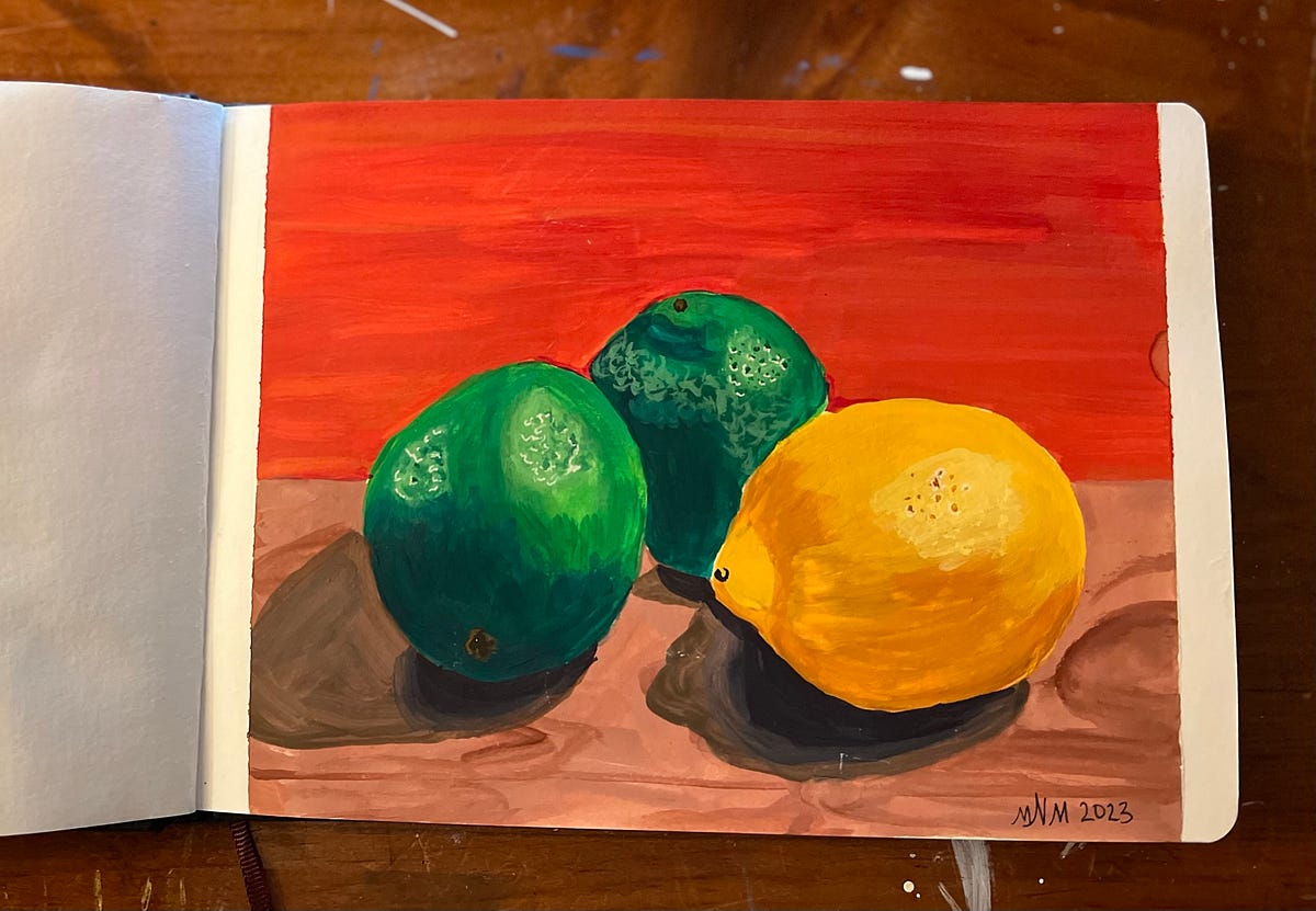 A Still Life Study In Different Mediums: Gouache | by Merlina McGovern ...