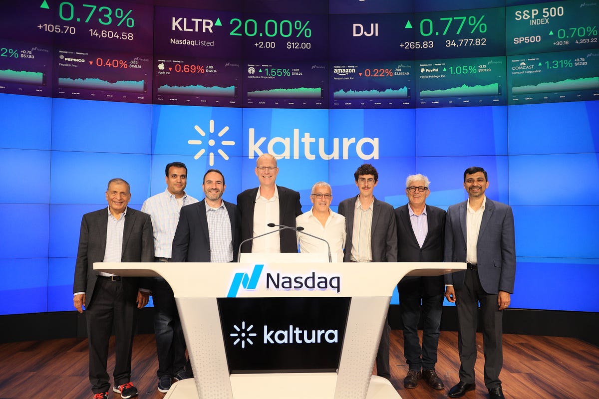 The Kaltura IPO. Congratulations Ron, Michal, Shay… | by jishnu ...
