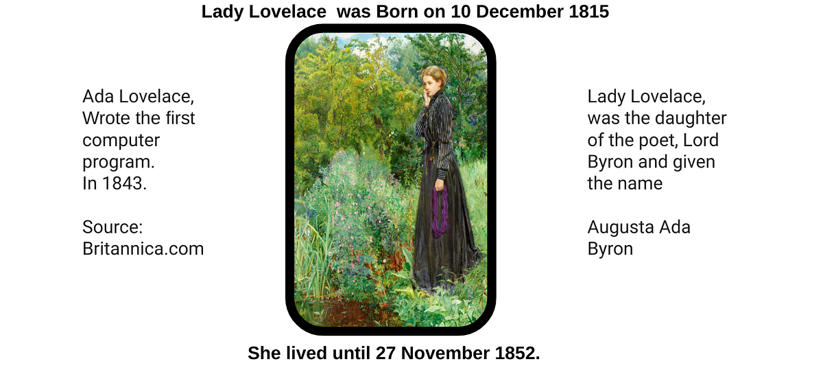 Lady Lovelace Challenged the Fears of Today’s GPT | by LuMarLee | Medium