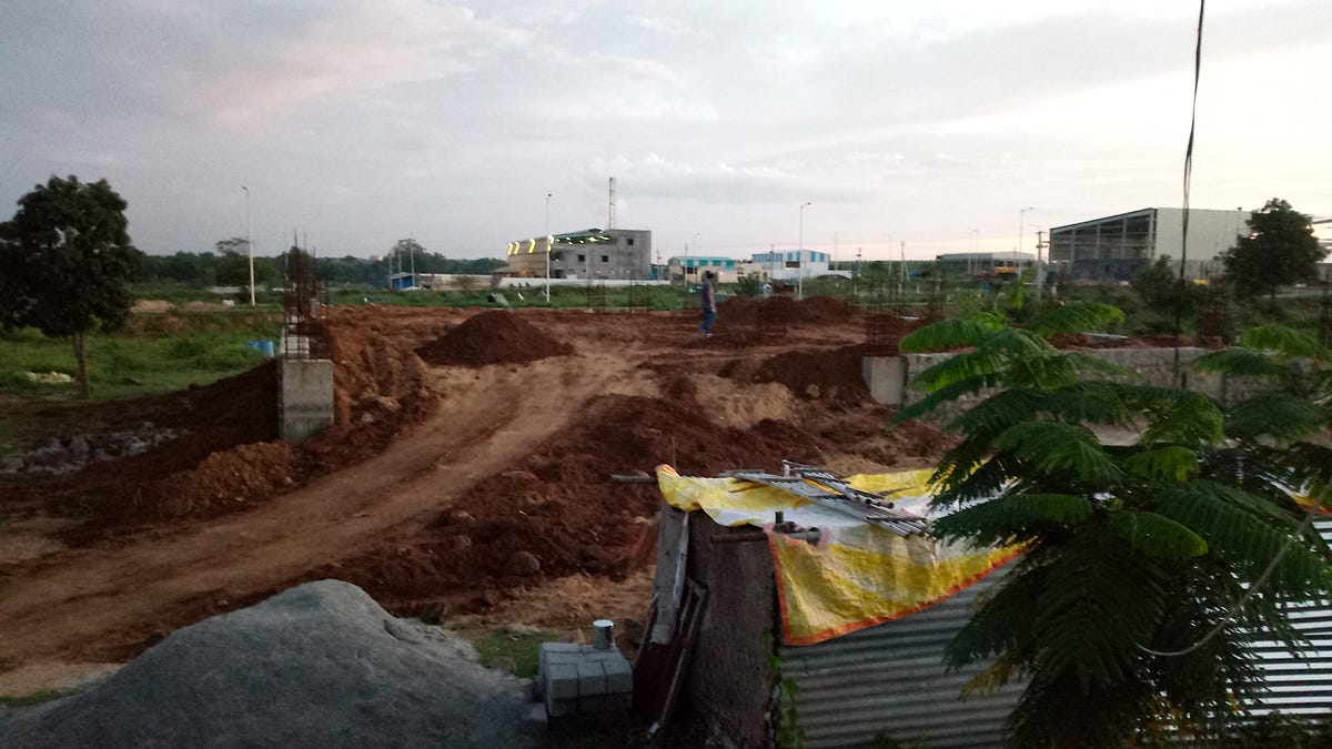 Always buy a plot at road level. We purchased the plot from the TSIIC ...
