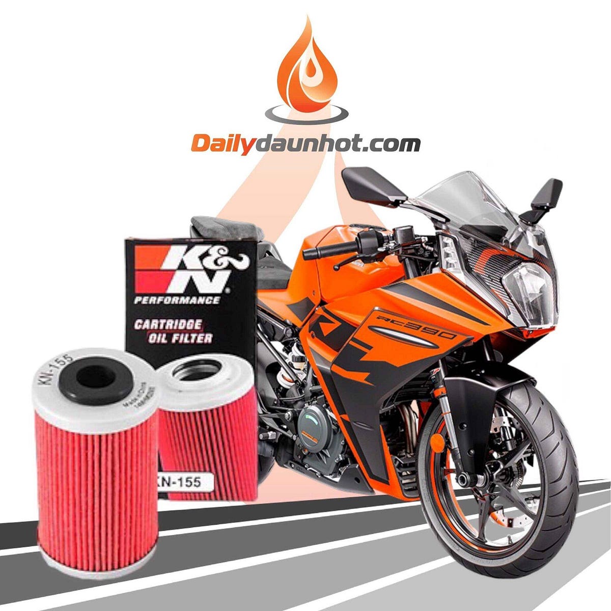 K&N KN-155 Loc Nhot Cao Cao Xe Moto KTM DUKE / RC | by Đại Lý Dầu Nhớt ...