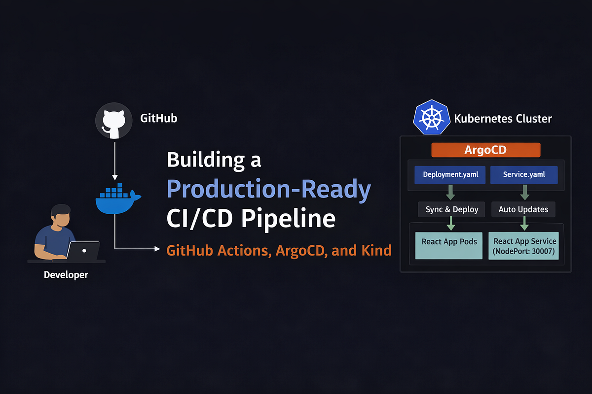 Building a Production-Ready CI/CD Pipeline with GitHub Actions and ArgoCD 🚀 | by Sachin Lakshan ...
