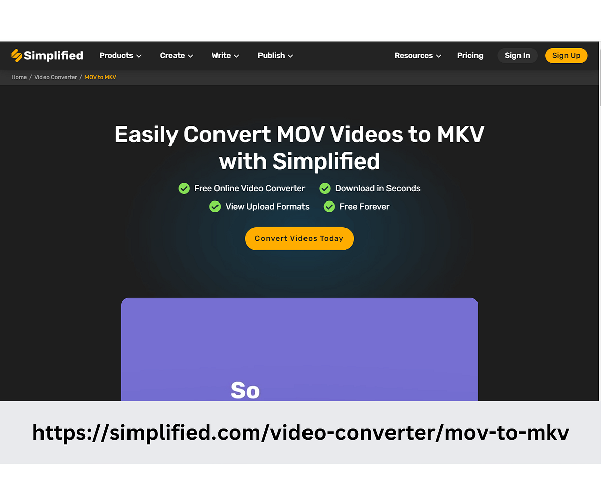 Free Online Video Converter: Convert MOV to MKV with Simplified | by ...