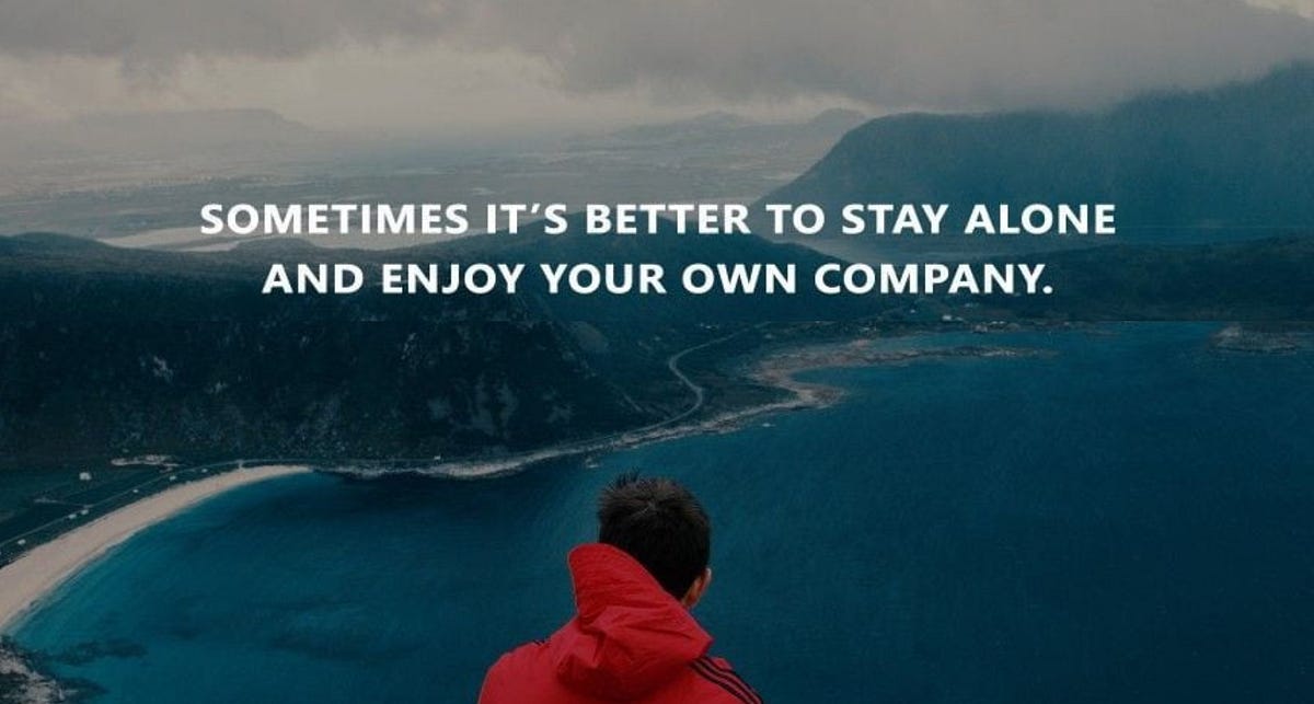 Living Happily and Thriving in Solitude | by Dr Michael Heng ...