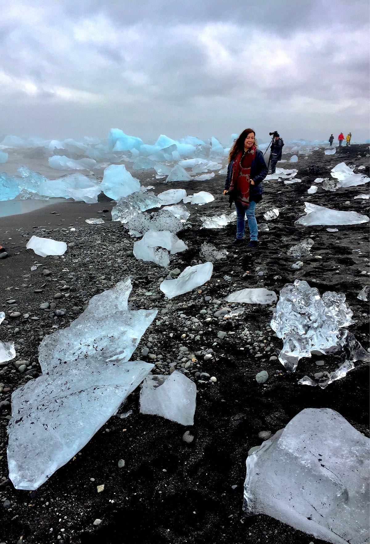 Ice Diamonds on a Black-Sand Beach | by Tim Ward, Mature Flâneur ...