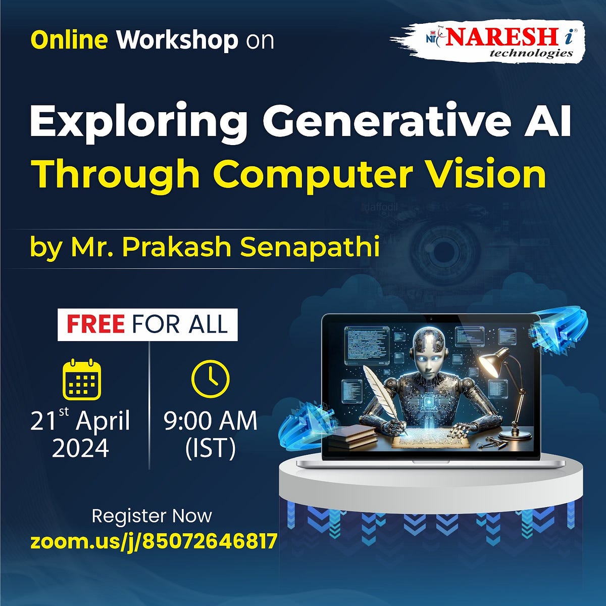 Workshop On Exploring Generative AI through Computer Vision — NareshIT ...