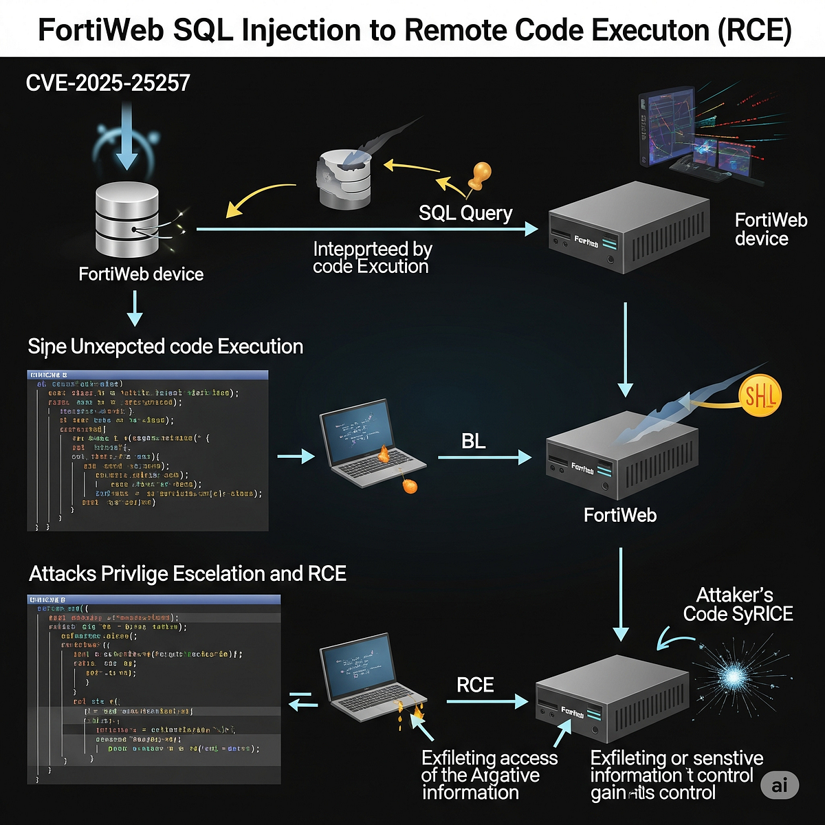 CVE-2025–25257: FortiWeb SQL Injection to RCE Exposed | by Kalariya Het | Jul, 2025 | Medium