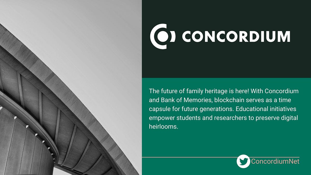 Concordium Partnership Spotlight: Bank of Memories | by Eduemmanuel ...