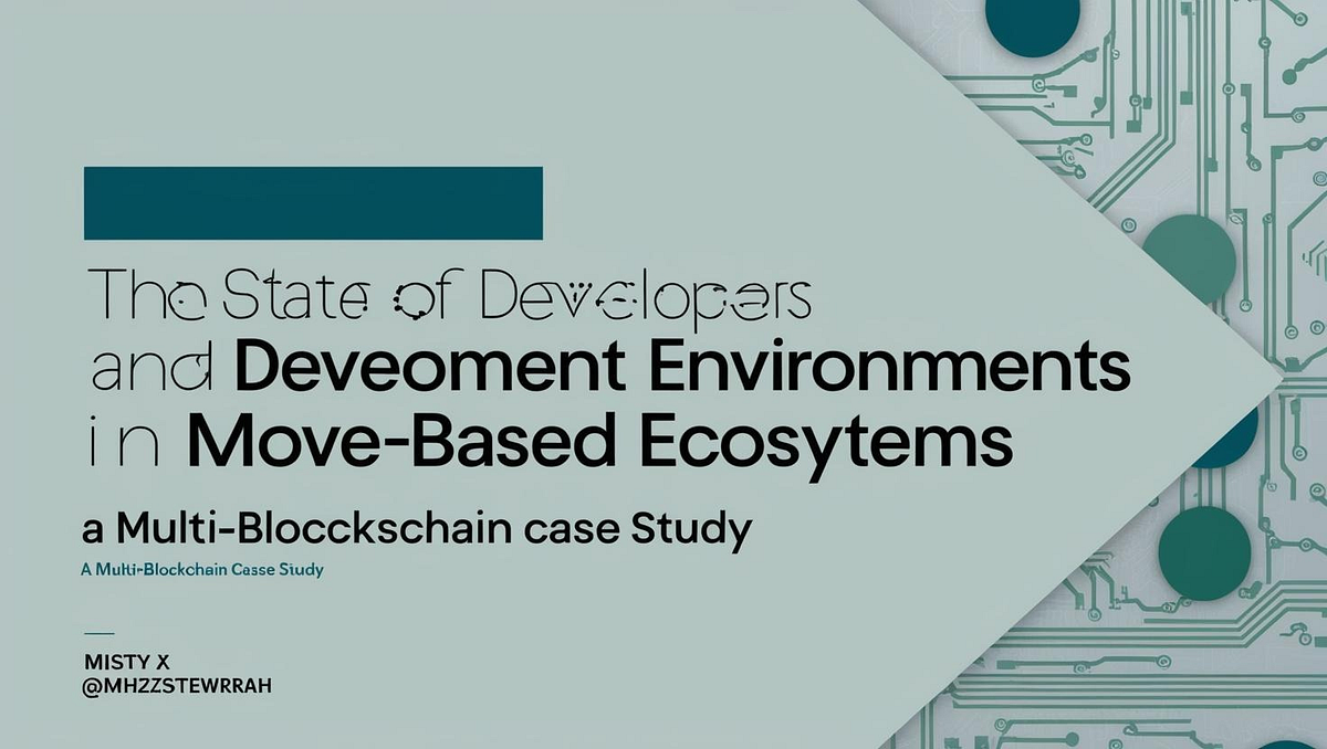 The State of Developers and Development Environments in Move-Based Ecosystems: A Multi ...