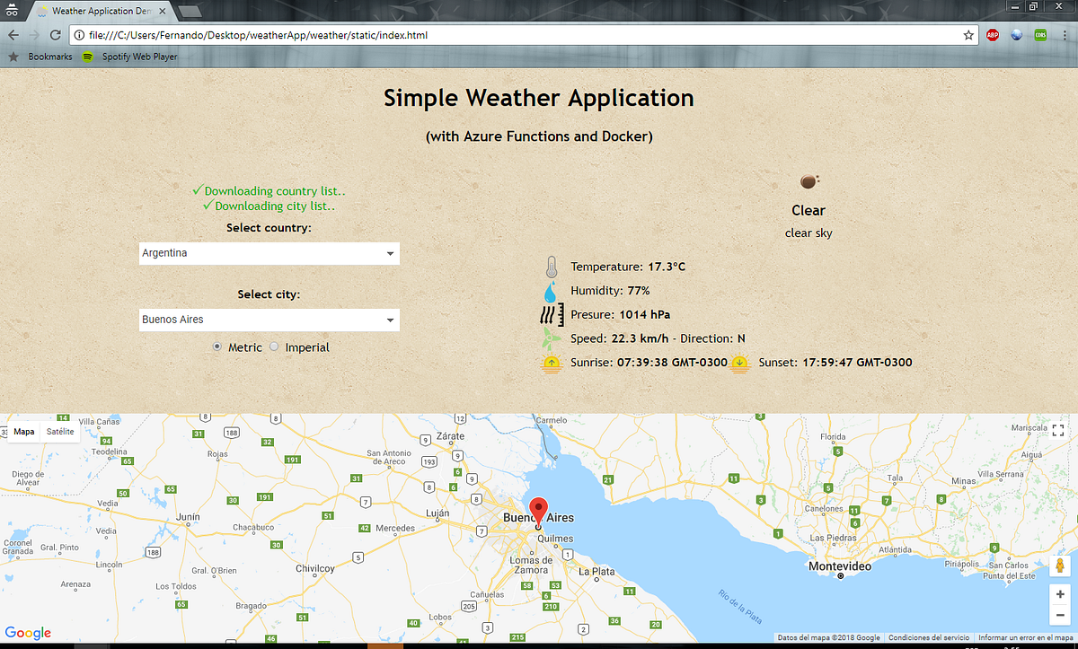 Developing a simple weather App using Azure Functions and Docker | by ...