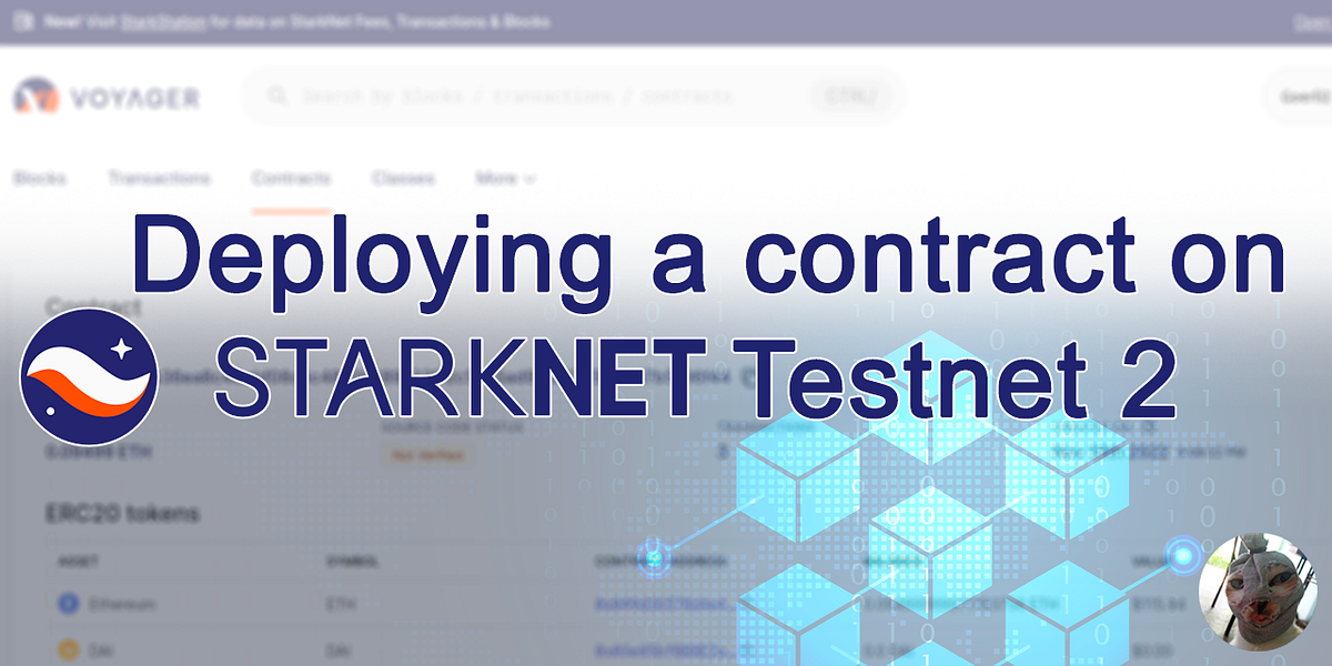 Deploying a contract on StarkNet Testnet 2 (Goerli 2) | by dub.zn | Medium