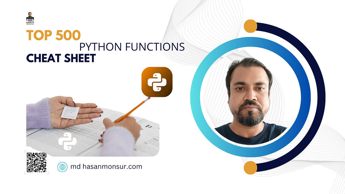 Unlock Data Science Success: Top 500 Python Functions Cheat Sheet | by Engr. Md. Hasan Monsur ...