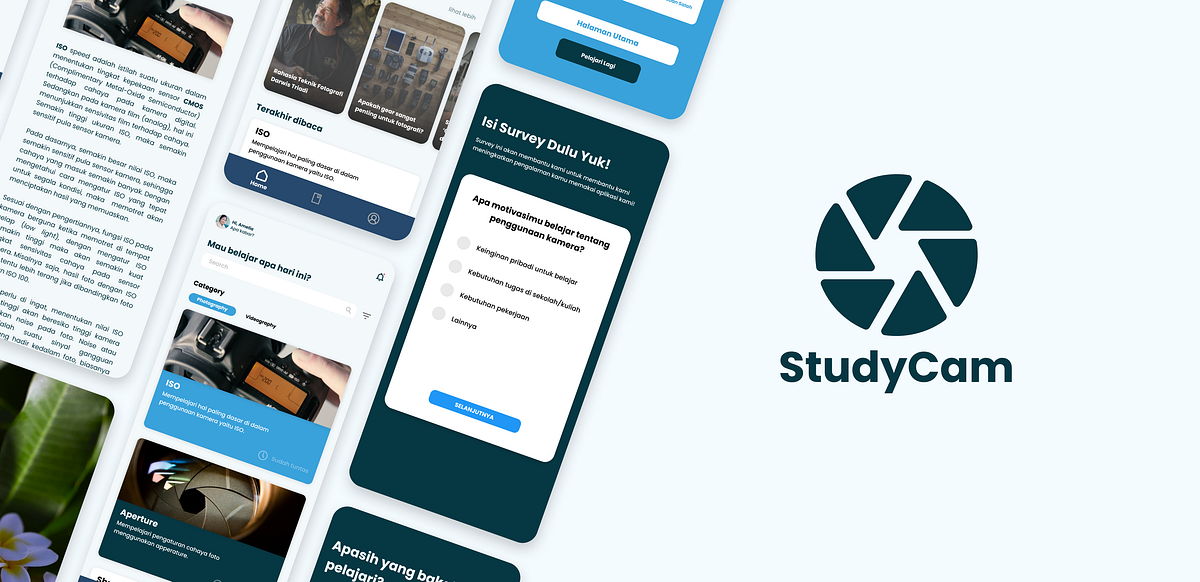 UI/UX Case Study : Studycam — E-Learning Camera Mobile Application | by Isnainanda | Medium