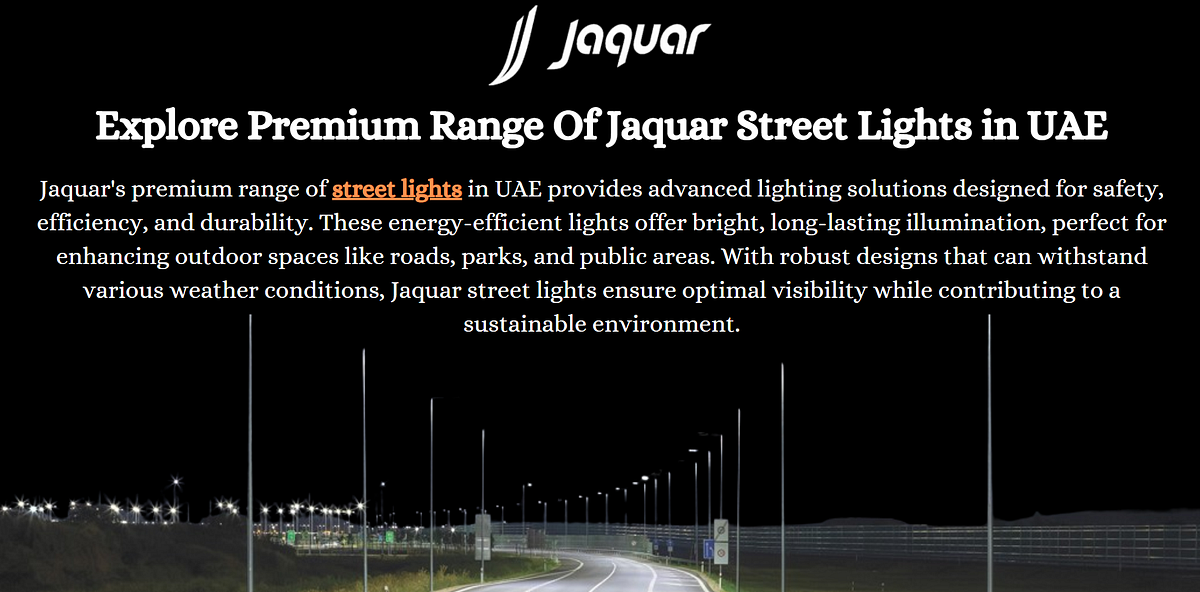 Explore Premium Range Of Jaquar Street Lights in UAE - Jaquar Uae ...