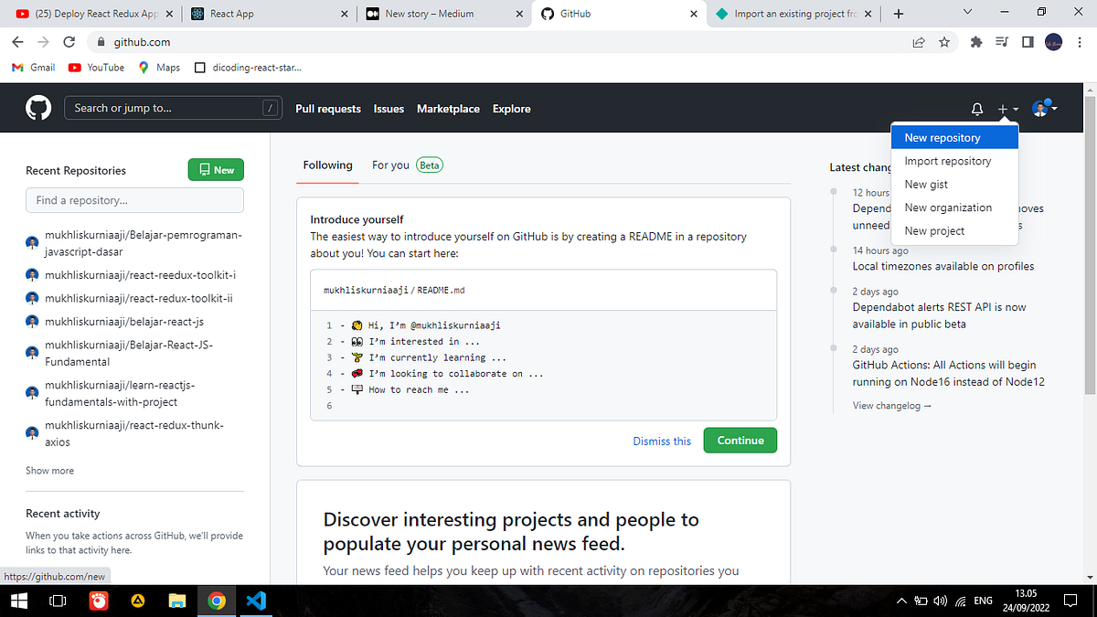 Deploy React js to Netlify via Github | by Mukhlis Kurnia | Medium