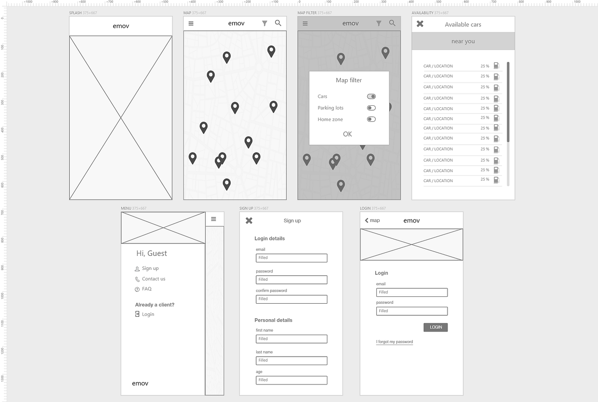 Wireframing challenge. UX/UI prework | by Jaciel Reyes Giraldo | Medium