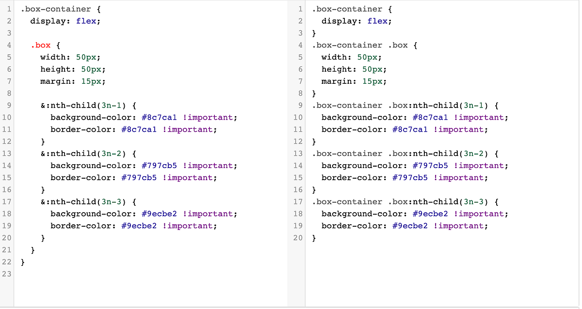 CSS Alternating Colors using nth child for Three Elements (SCSS) | by Bikram | Medium