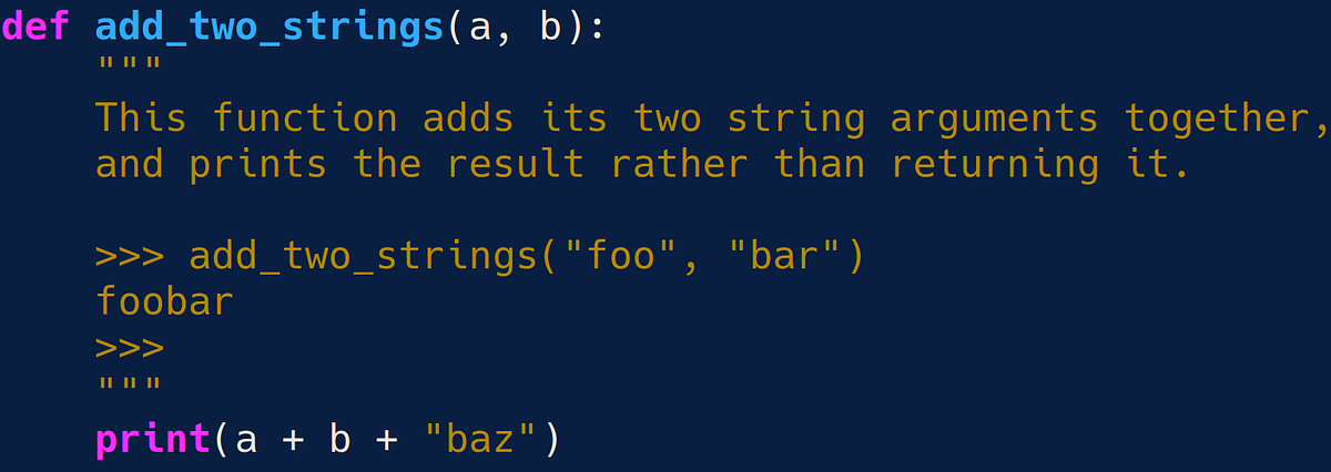 Python Doctest Considered Awesome | by Christer Enfors | The Startup ...
