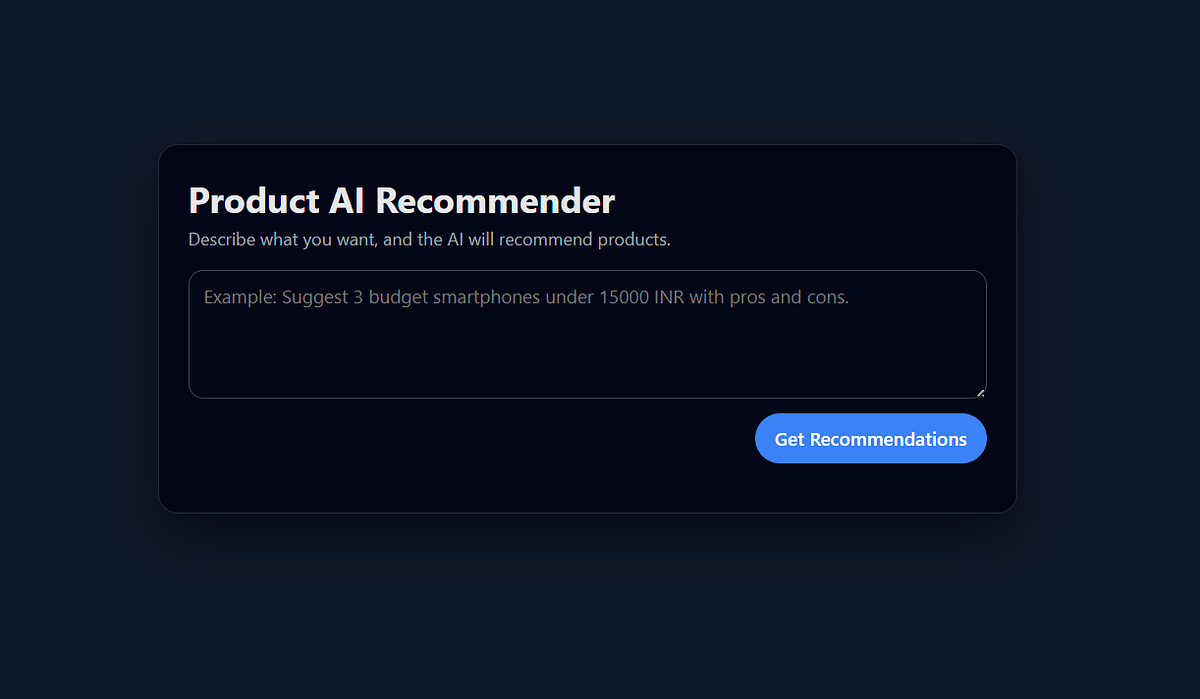 Building a Full-Stack AI Product Recommendation System (and Fixing Real ...