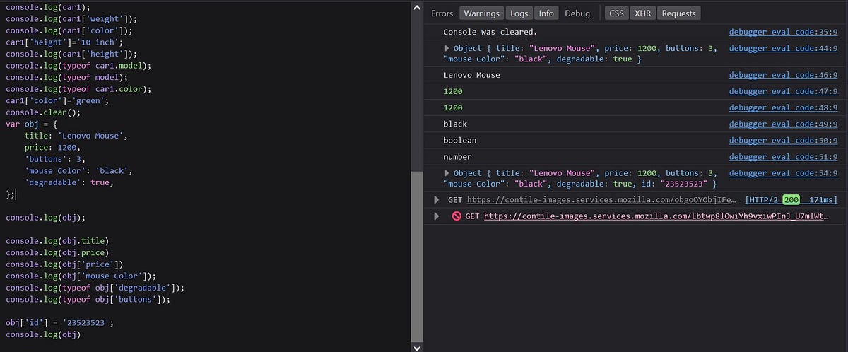 Objects in Js. Objects are also variable for storing… | by Mahima ...