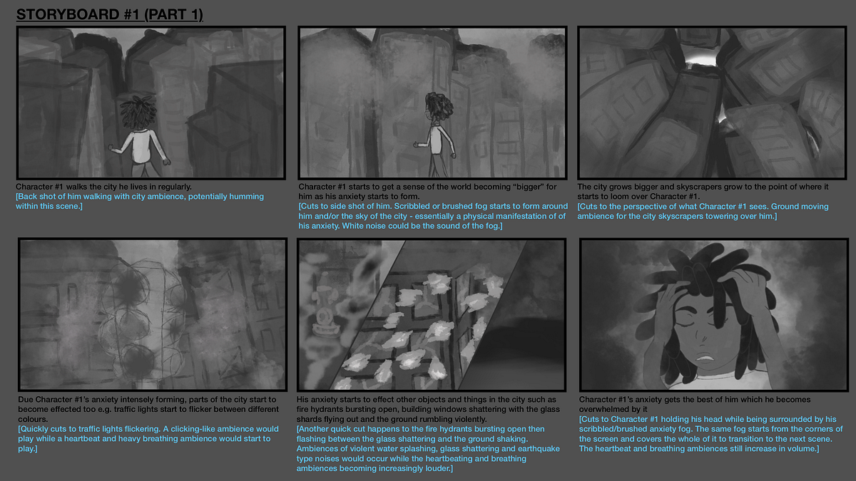 Major Project Animation — Storyboard Rework & Character Exploration ...