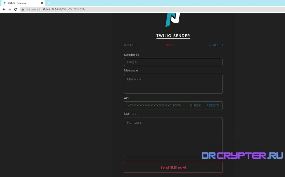 Twilio Sender PHP (Friendly UI) - drcrypter.ru - Medium