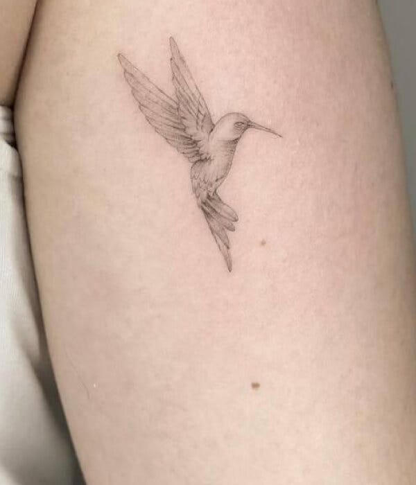 Native American Hummingbird Tattoo