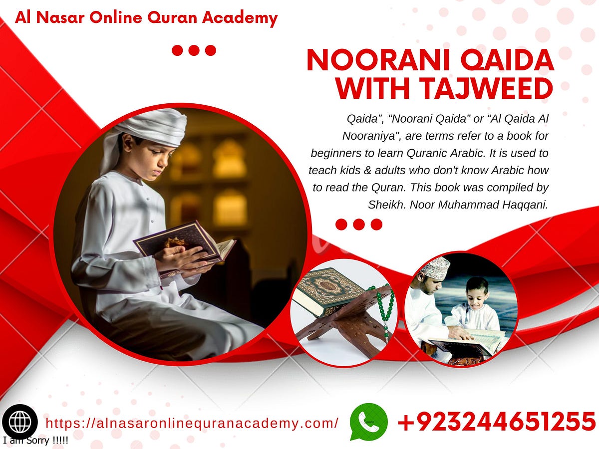 Noorani Qaida AL Nasar Online Quran Academy 03244651255 | by Quran ...