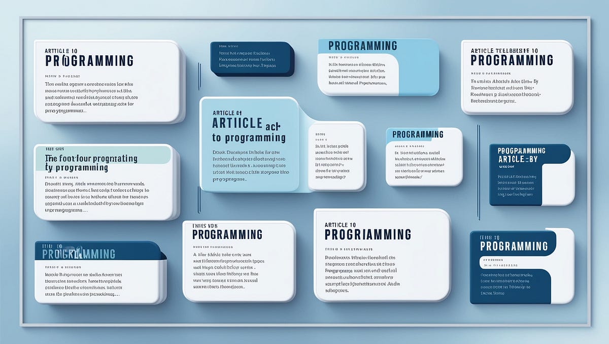 Here are 10 programming article titles with brief descriptions: | by ...