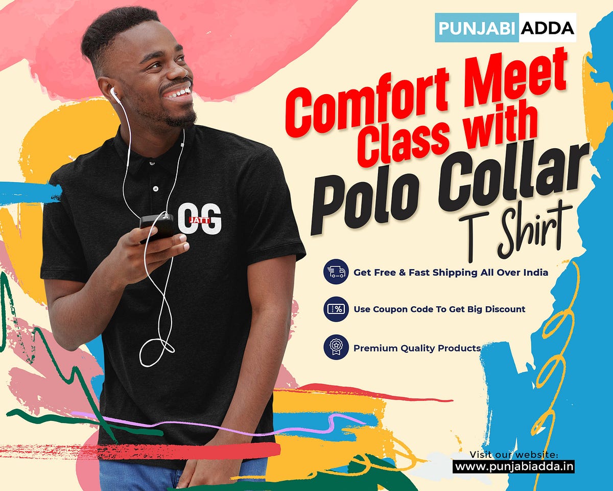 Timeless Fashion with Collar T Shirt — Punjabi Adda - Punjabi Adda - Medium