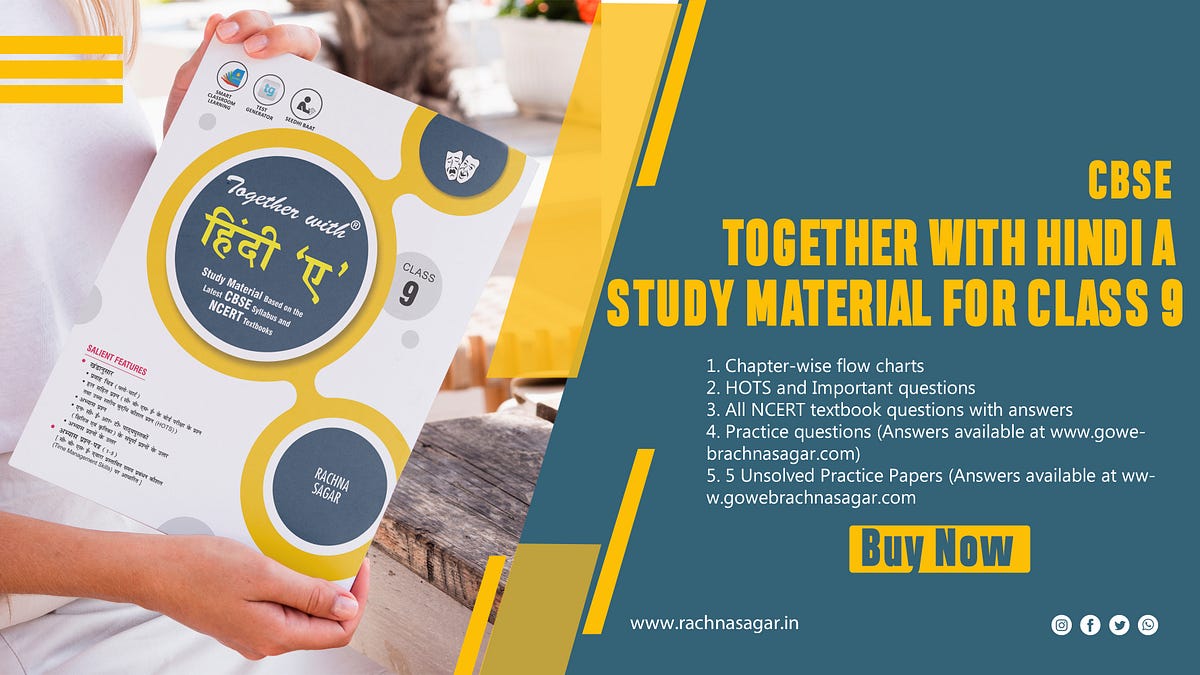 CBSE Board Together With Hindi A Study Material for Class 9, NCERT | by ...