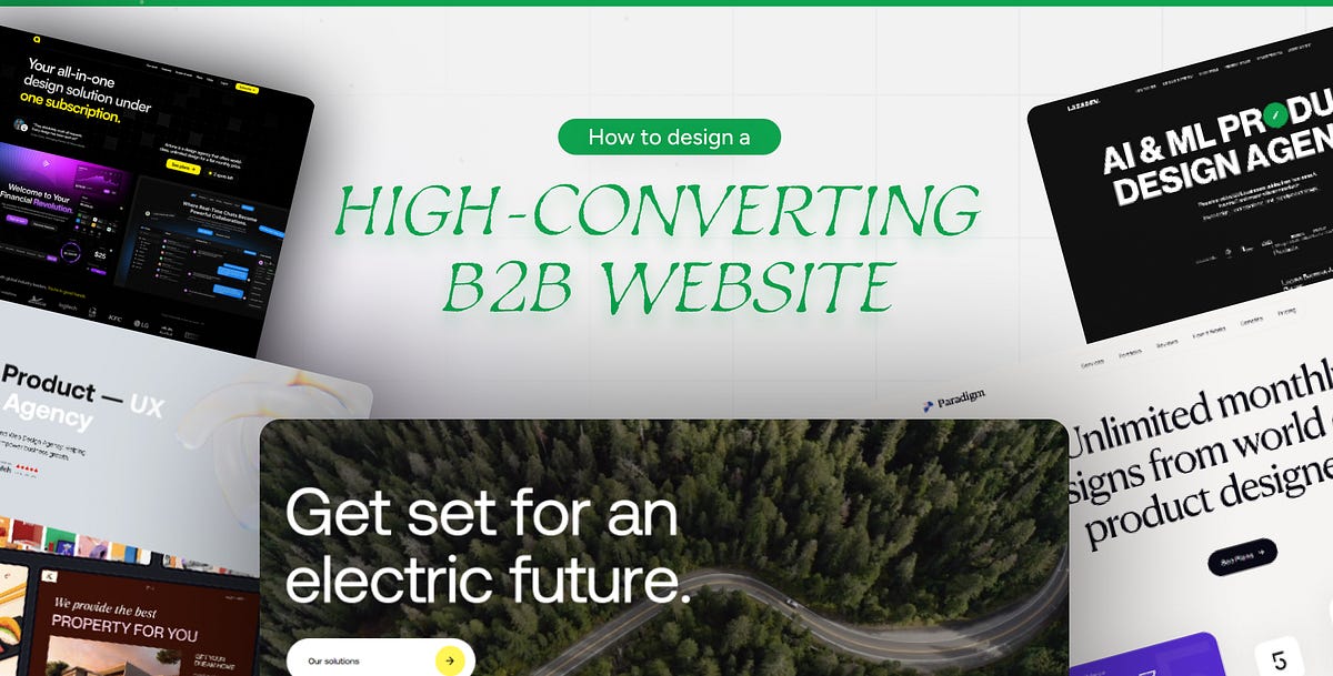 High converting B2B website design | Medium