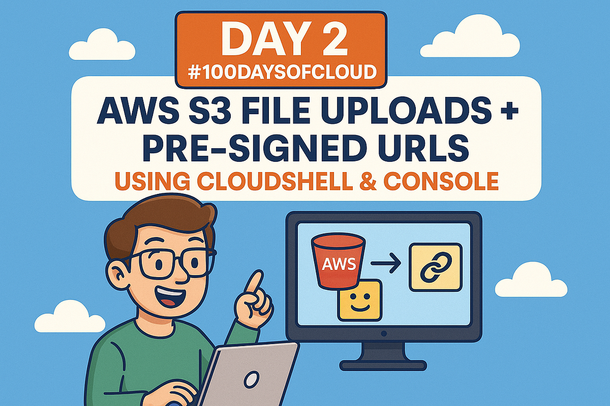AWS S3 File Uploads + Pre-Signed URLs Using CloudShell & Console | by Shubham Verma | Medium