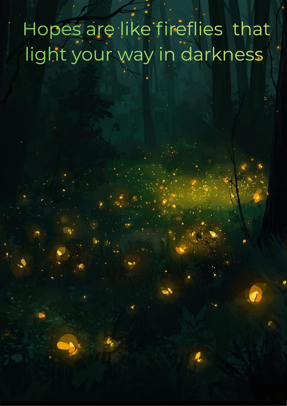 Hopes Are Like Fireflies That Light Your Way in Darkness. | by ...