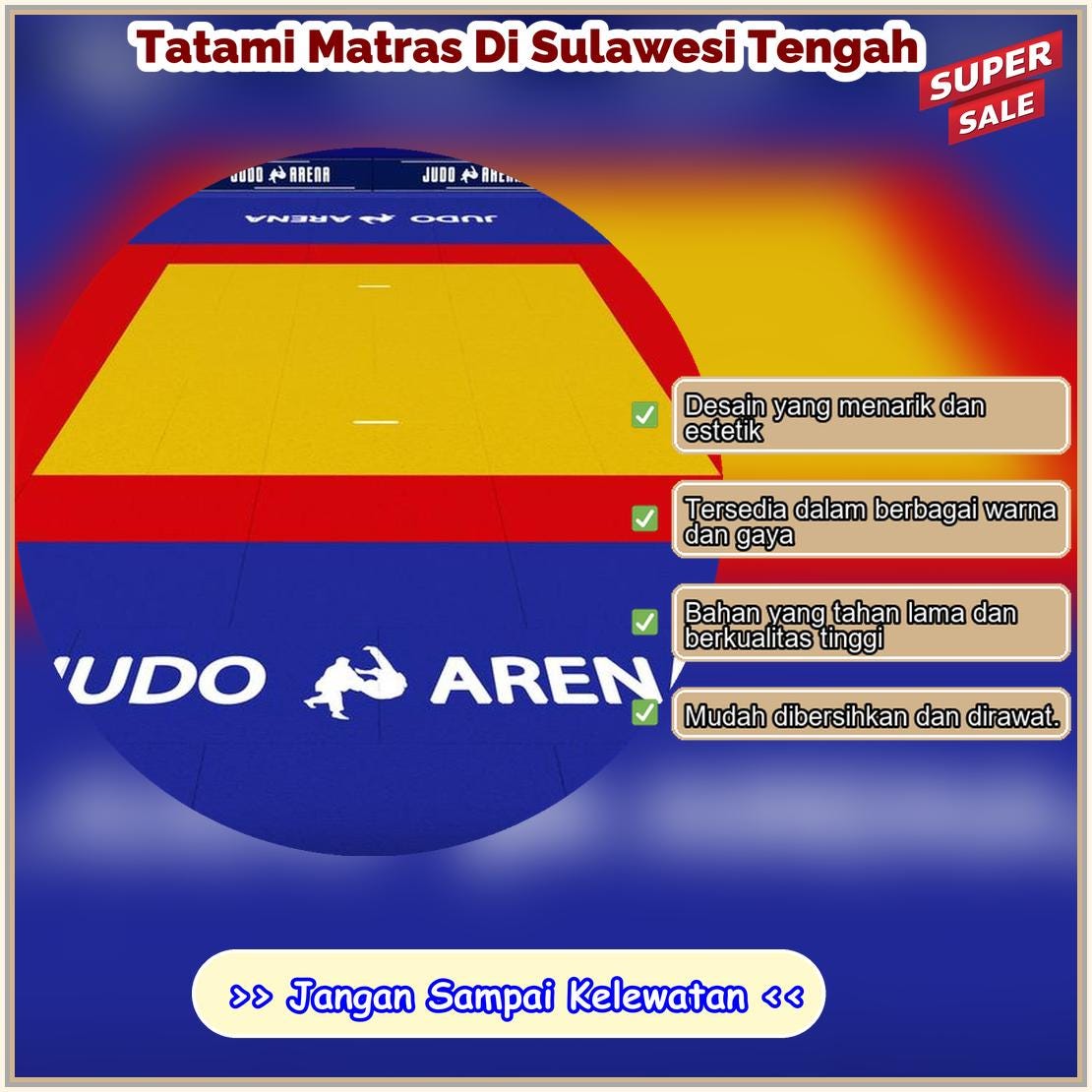 Tatami Matras Di Sulawesi Tengah - Harga Matras Olahraga Sekolah - Medium